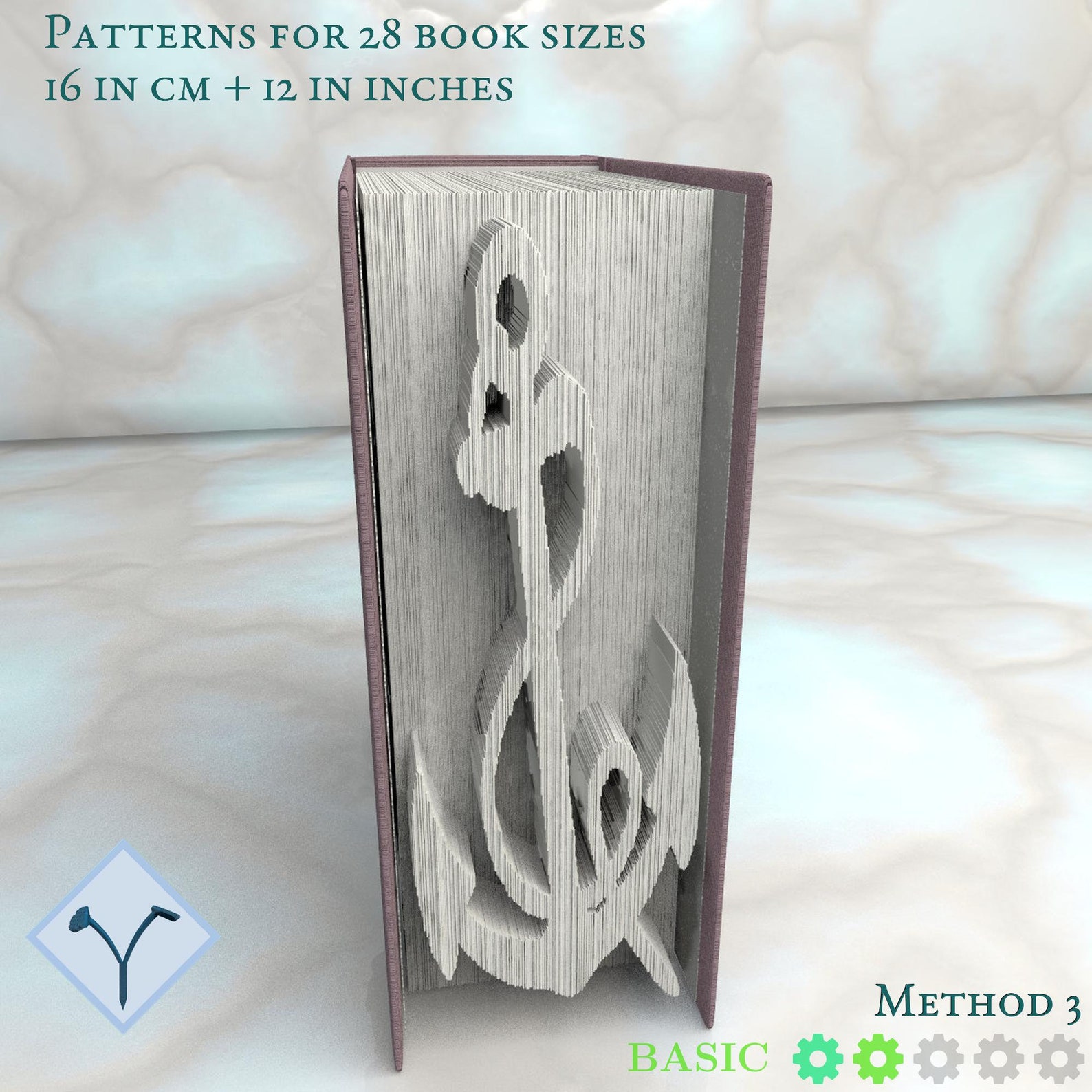 Anchor: Book Folding Pattern Instruction DIY Folded Book Art | Etsy