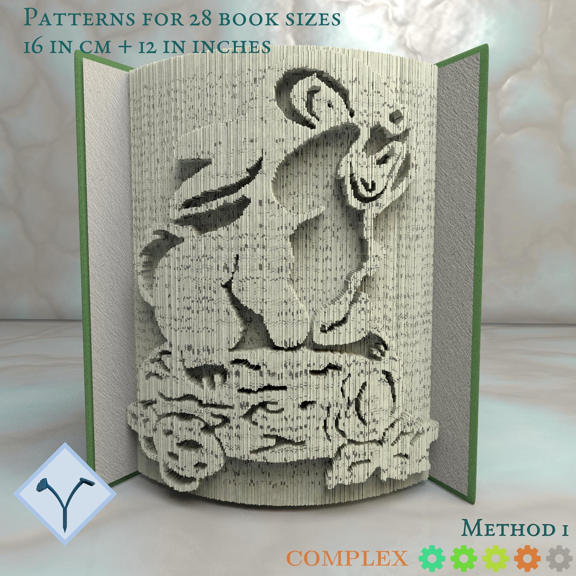 Cute Rabbit: Book Folding Pattern Instruction DIY Folded Book - Etsy