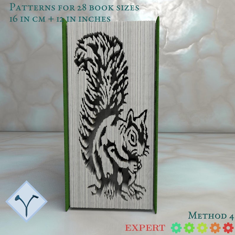 Squirrel: Book Folding Pattern Instruction DIY Folded Book - Etsy