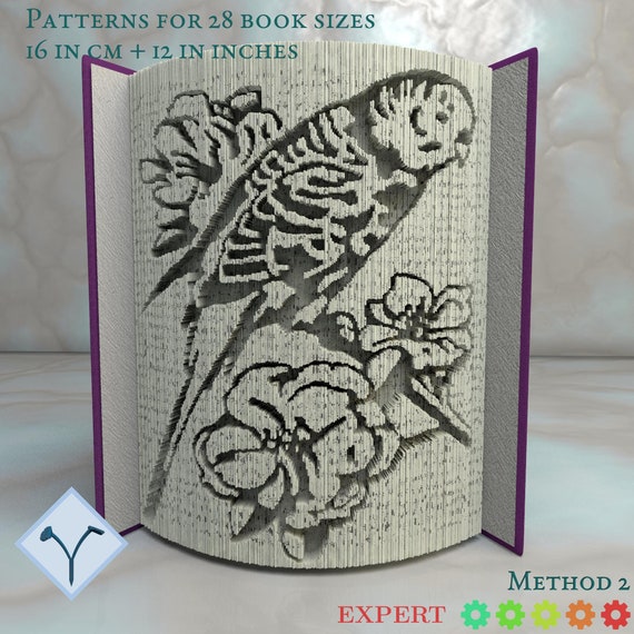 Parrot Parakeet: Book Folding Pattern Instruction DIY | Etsy