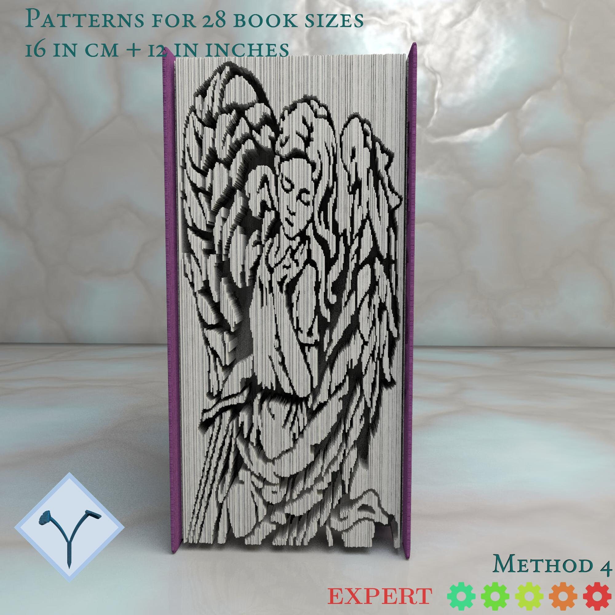 Guardian Angel: Book Folding Pattern Instruction DIY Folded | Etsy