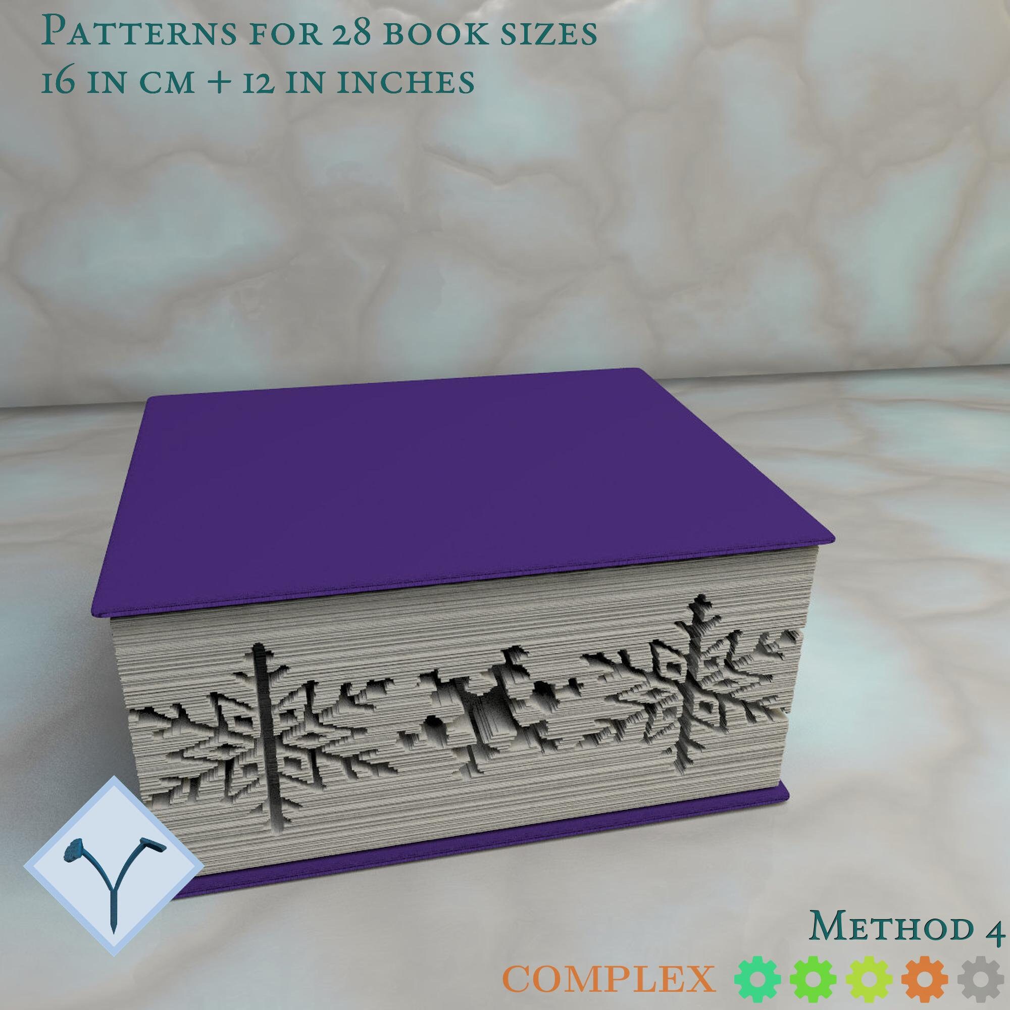 Snowflakes Winter Decor: Book Folding Pattern Instruction | Etsy