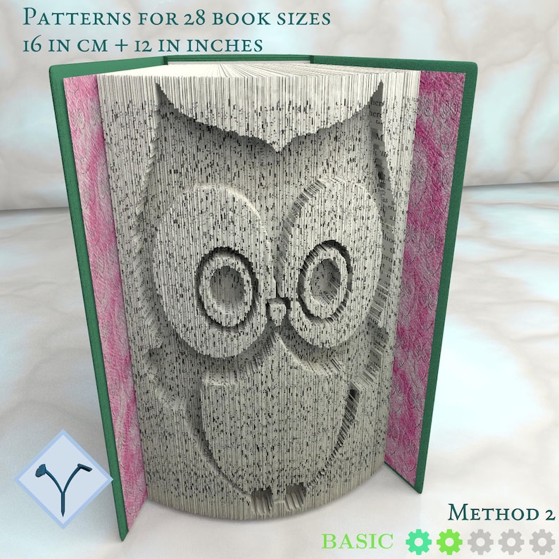 Owl: Book Folding Pattern Instruction DIY Folded Book Art | Etsy