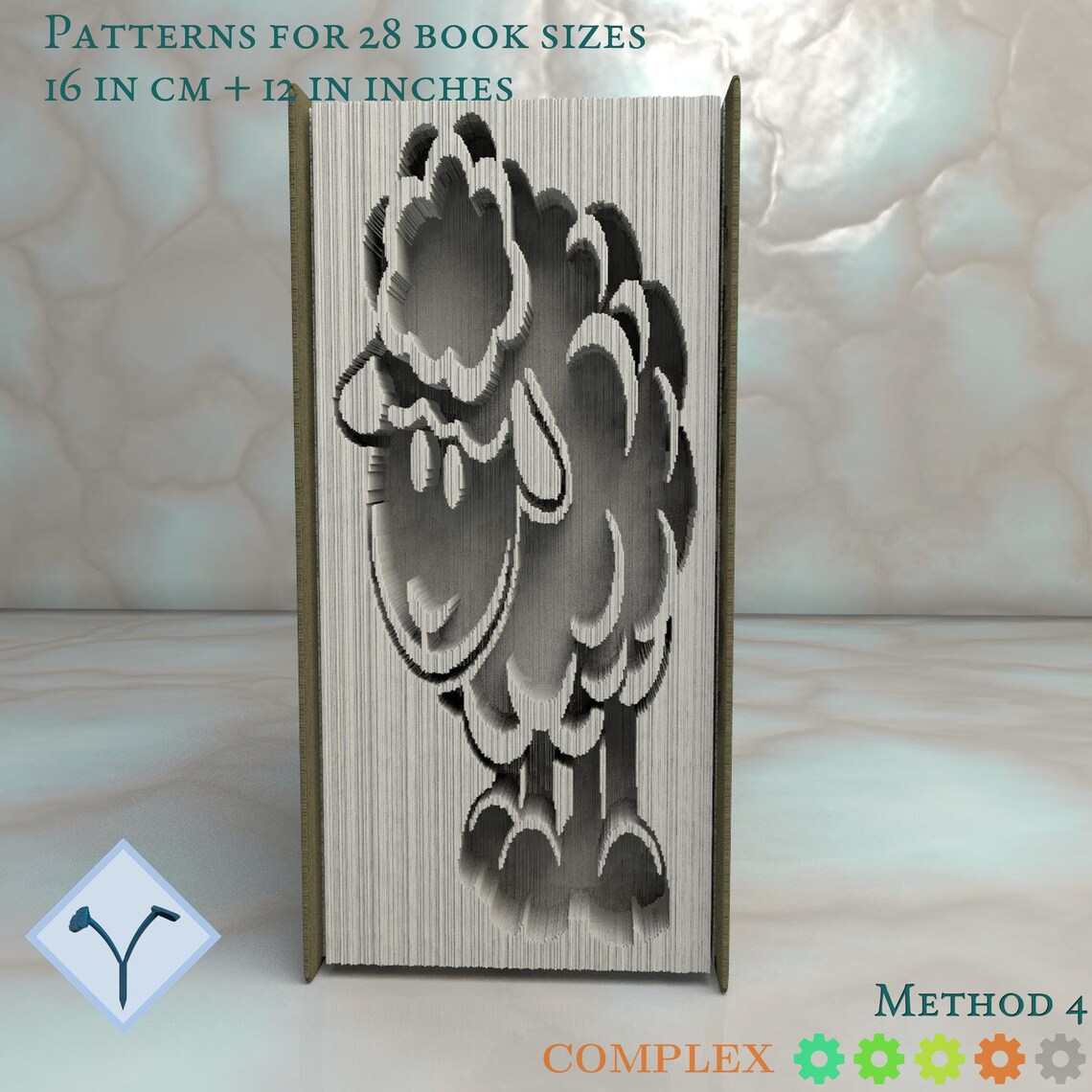 Cute Sheep: Book Folding Pattern Instruction DIY Folded Book | Etsy