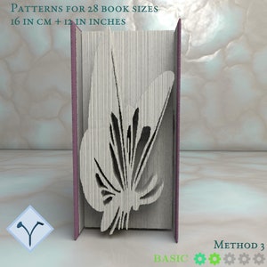 Butterfly: Book Folding Pattern, Instruction DIY Folded Book Art, Cut ...