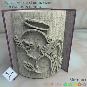 Praying Angel: Book Folding Pattern, Instruction DIY Folded Book Art ...