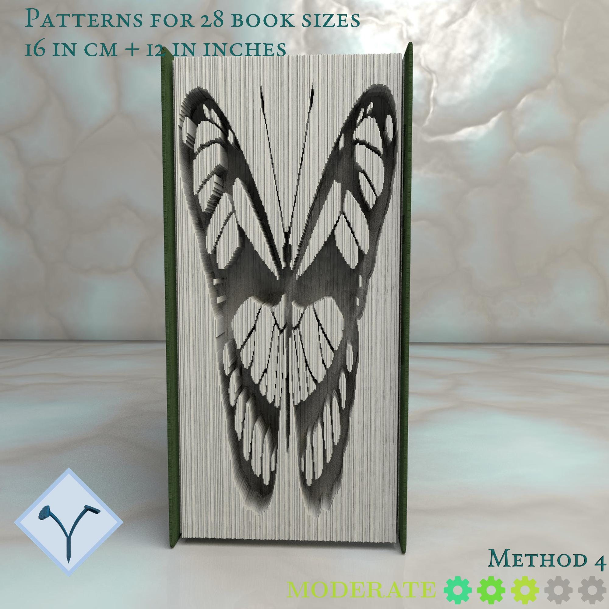 Butterfly: Book Folding Pattern Instruction DIY Folded Book - Etsy
