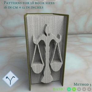 Judge - Law; Justice Scale: Book Folding Pattern, Instruction DIY ...