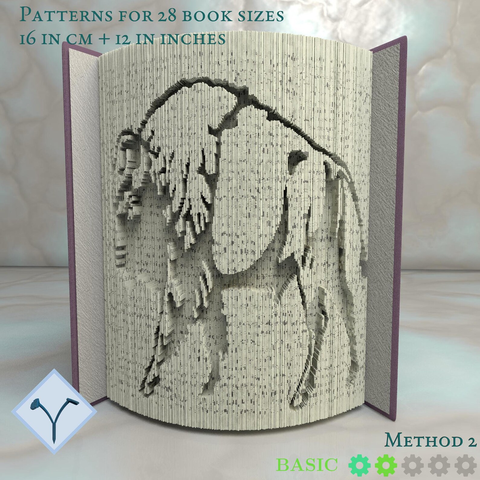 Bison American Buffalo: Book Folding Pattern Instruction DIY - Etsy