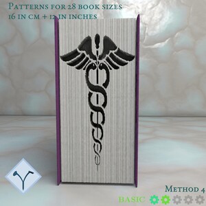 Medicine Symbol: Book Folding Pattern, Instruction DIY Folded Book Art ...