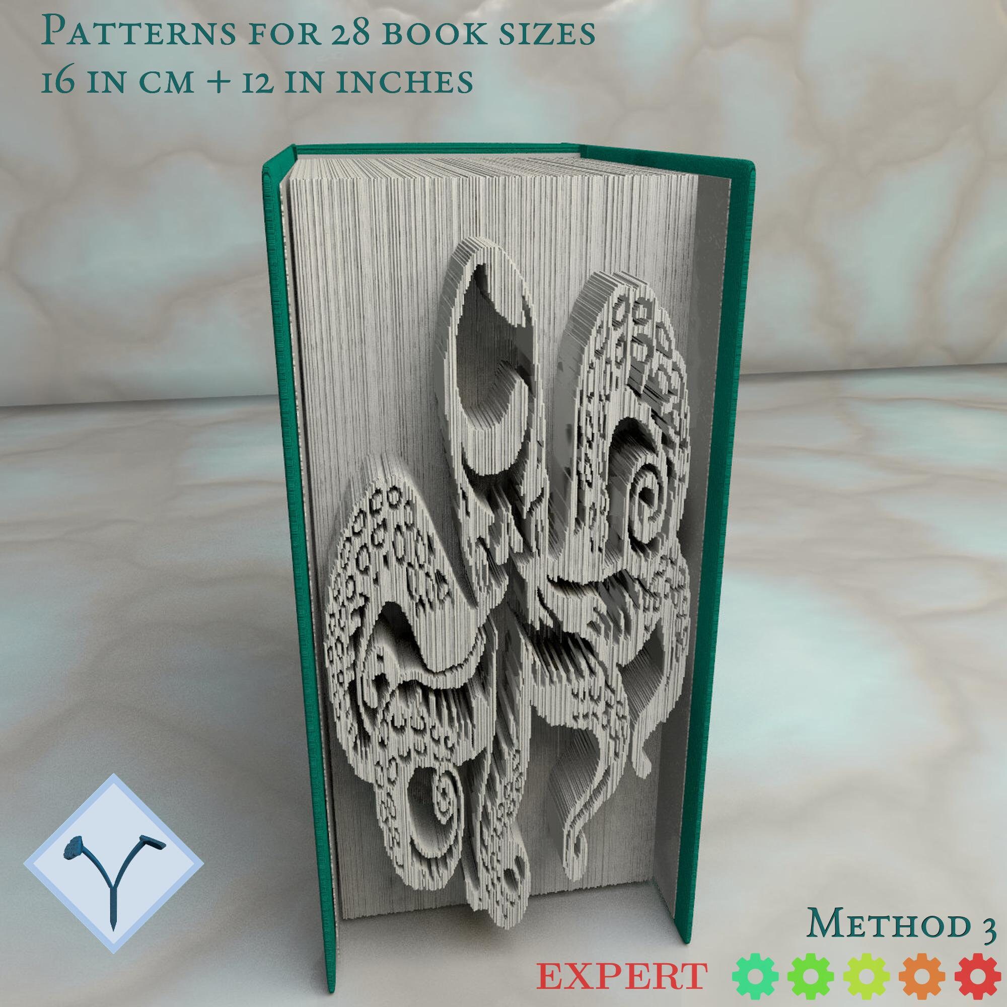 Octopus: Book Folding Pattern Instruction DIY Folded Book - Etsy