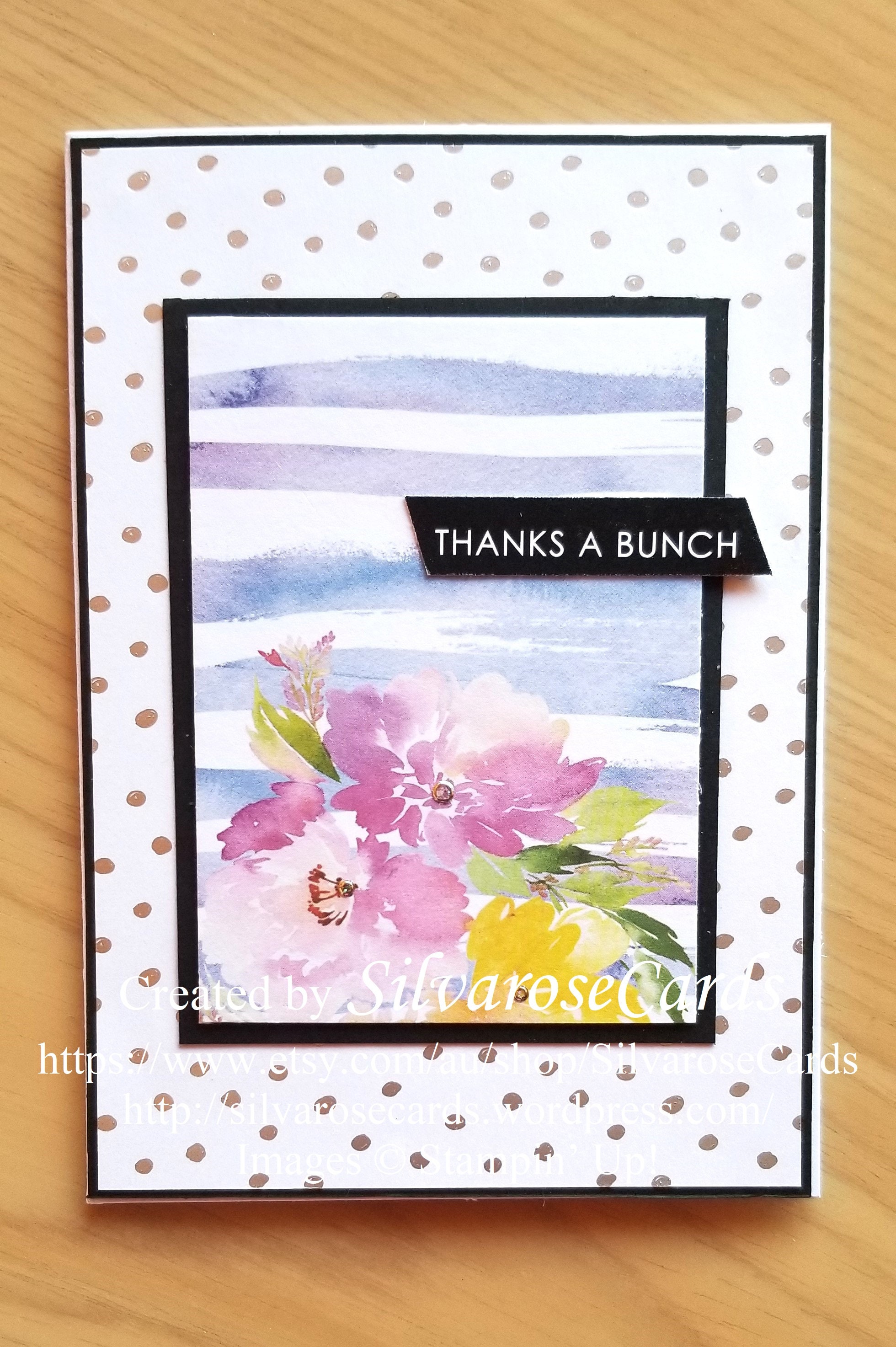 Thank You Handmade Card - Etsy