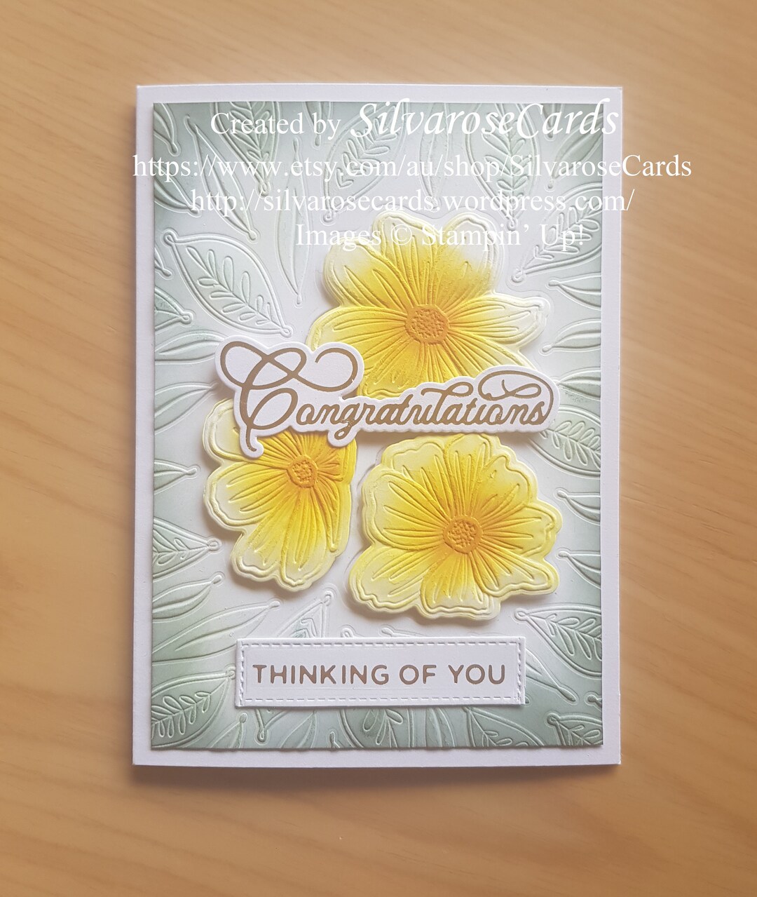 Congratulations Handmade Card Gold Foiled Congratulations - Etsy