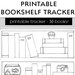 Bookshelf Reading Tracker - Book Goal Printable - Etsy