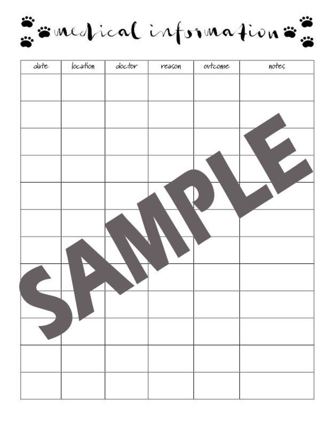 Pet Binder, Pet Care Information Pdf Instant Download, Dog Printables ...