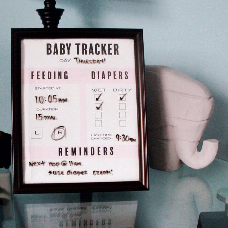 Baby Routine Tracker Infant Feeding and Diaper Tracker Pdf Instant ...