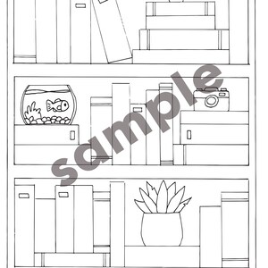 Bookshelf Reading Tracker - Book Goal Printable - Etsy