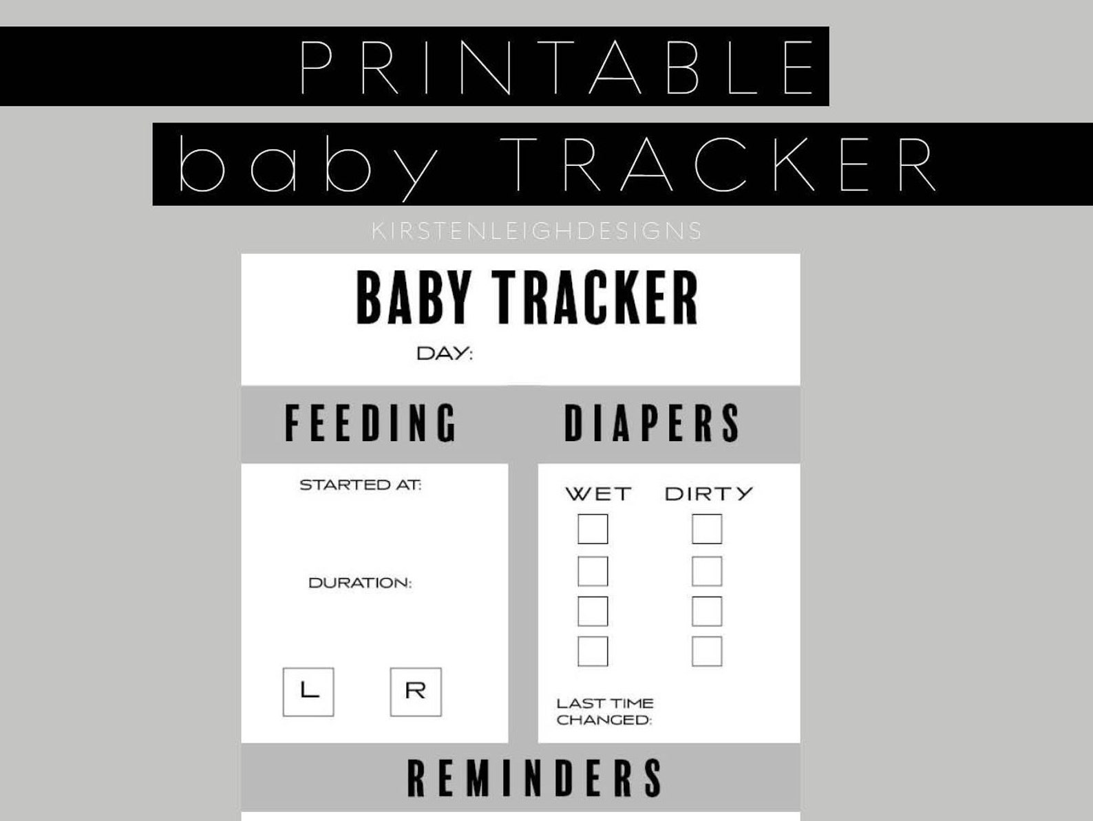 Baby Routine Tracker Infant Feeding and Diaper Tracker Pdf Instant ...