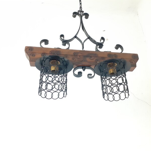 Rustic Chandelier - Etsy
