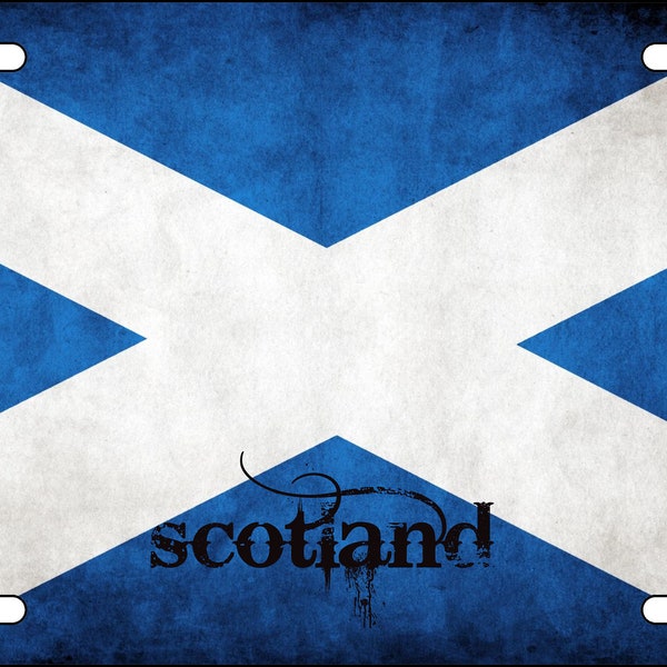 Scottish Flag License Plate - Etsy