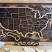 United States Wooden Map Gift, 50 States Map, US Wooden Wall Map ...