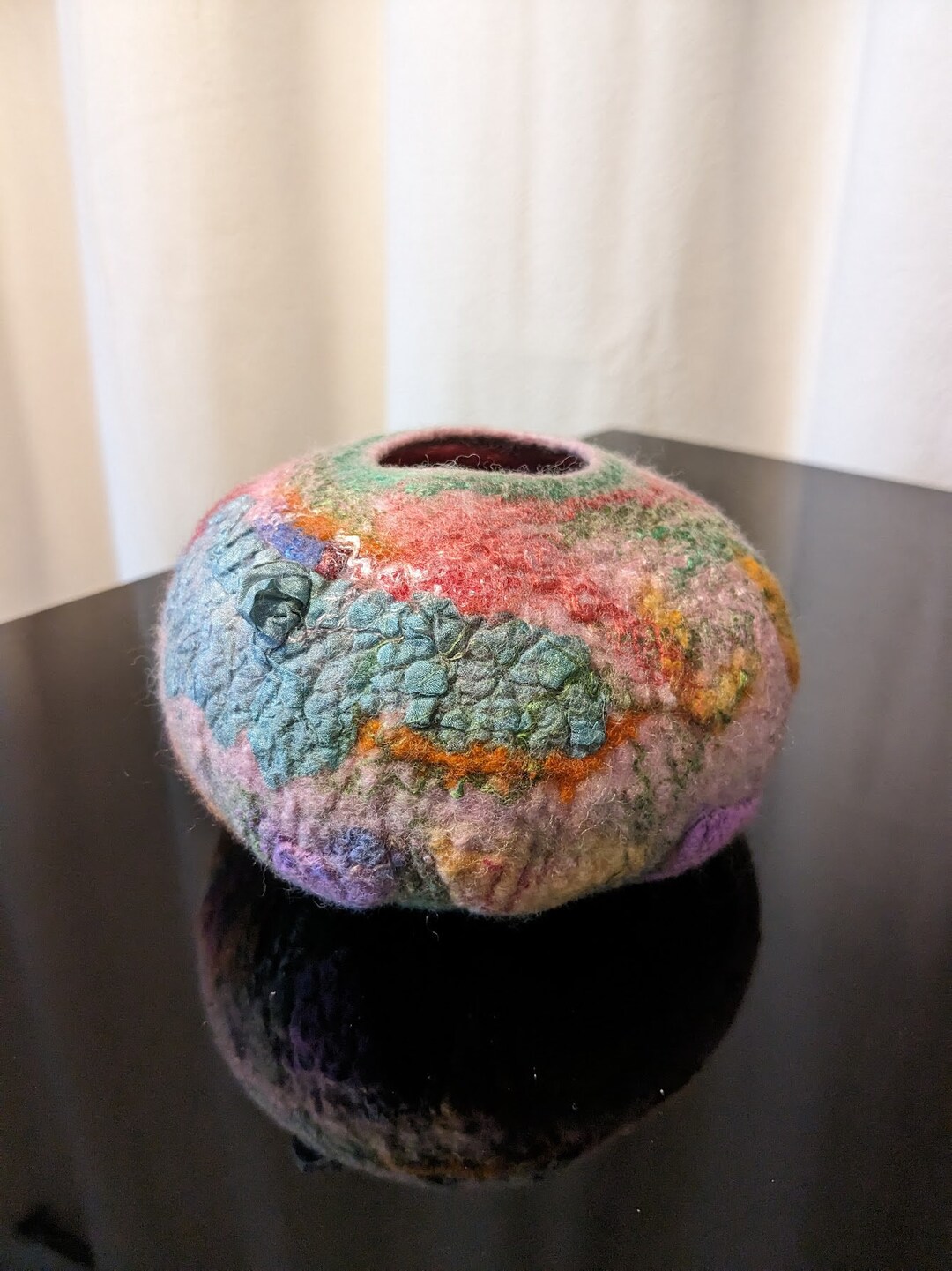 Wet Felted 3D Sculpture Fiber Art Felt Art Home Decor Wall Hanging ...