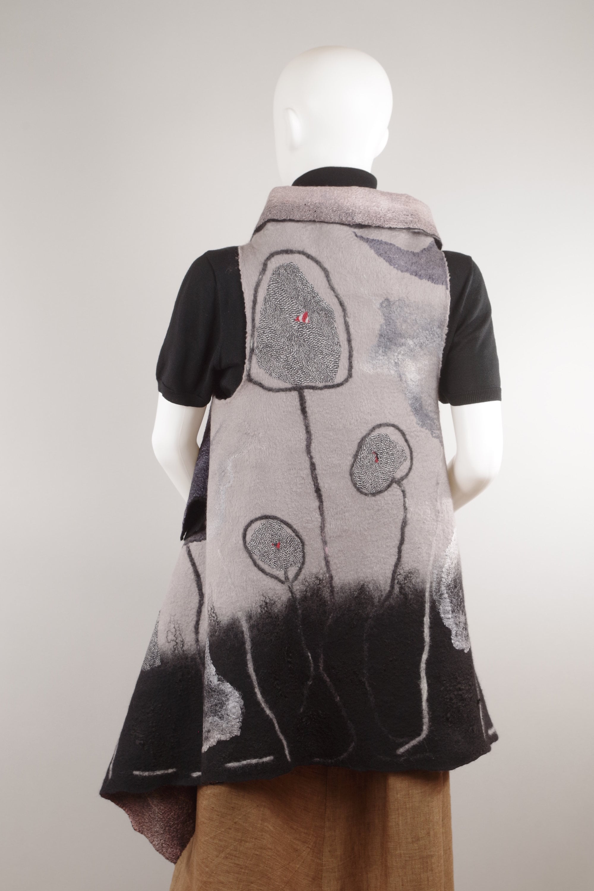 Felted Reversible Seamless Vest FOUR IN ONE Woman Clothing | Etsy