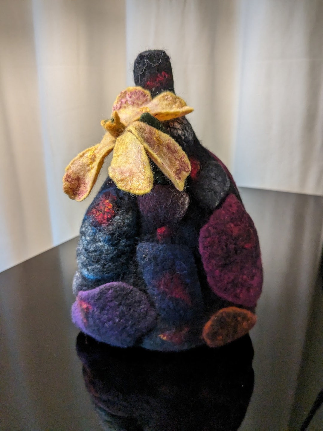 Wet Felted 3D Sculpture Fiber Art Felt Art Home Decor Wall Hanging ...