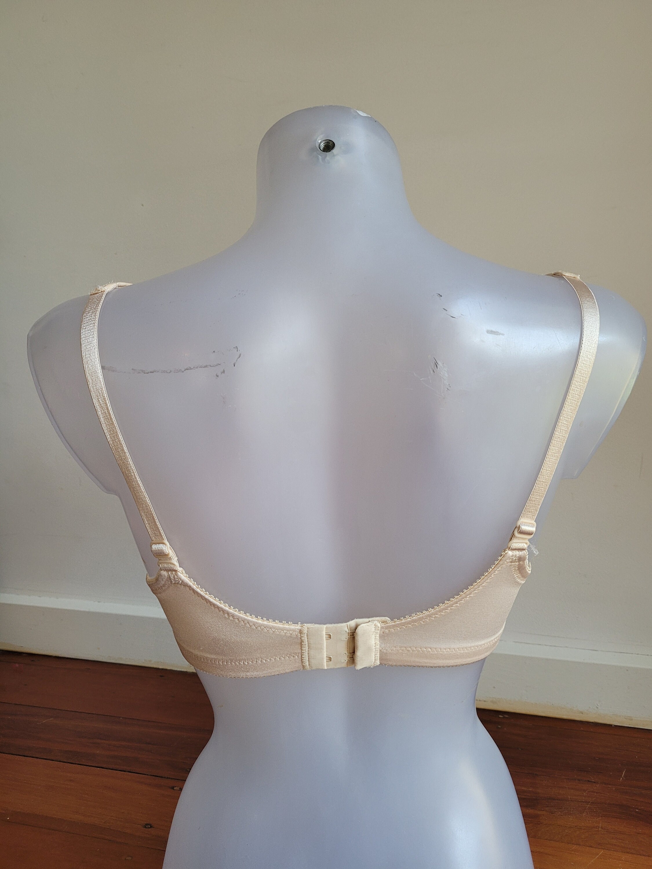 Beige Simple Classic Bra With Floral Texture Wire Free 12A - Etsy Australia