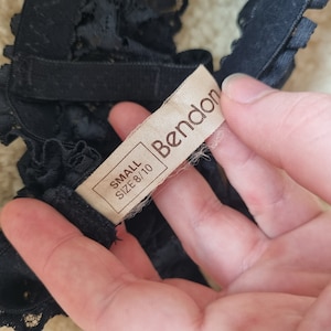 Vintage Bendon 1960's Made in NZ Black and Red Rose Beautiful Classy ...