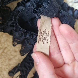 Vintage Bendon 1960's Made in NZ Black and Red Rose Beautiful Classy ...