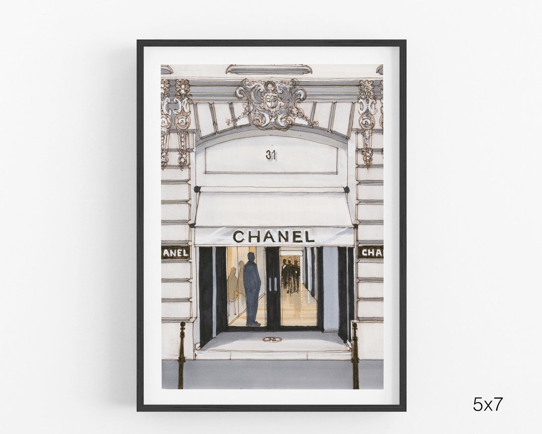 Paris Digital Print: Chanel Storefront, Paris - Premium Fine Art Print ...
