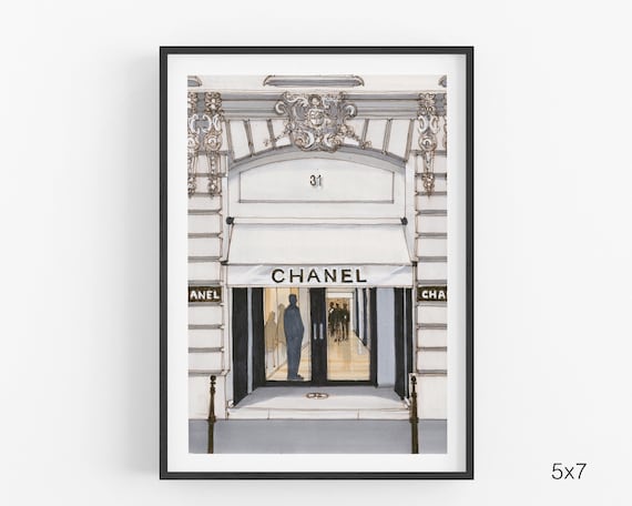 Paris Digital Print: Chanel Storefront Paris Premium Fine | Etsy