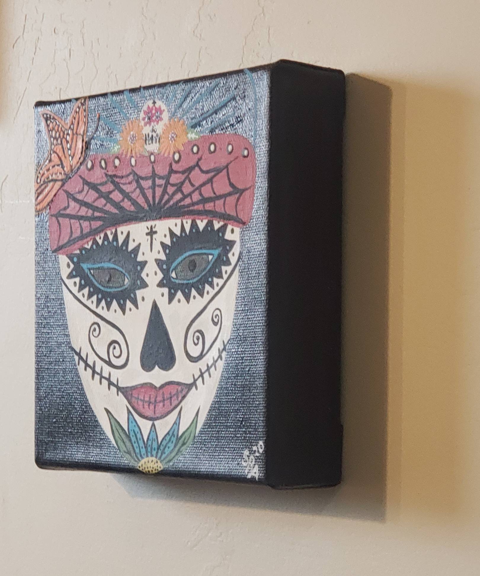 Dia De Los Muertos Original Chola Nicho Shrine Hand Painted Chola Day ...