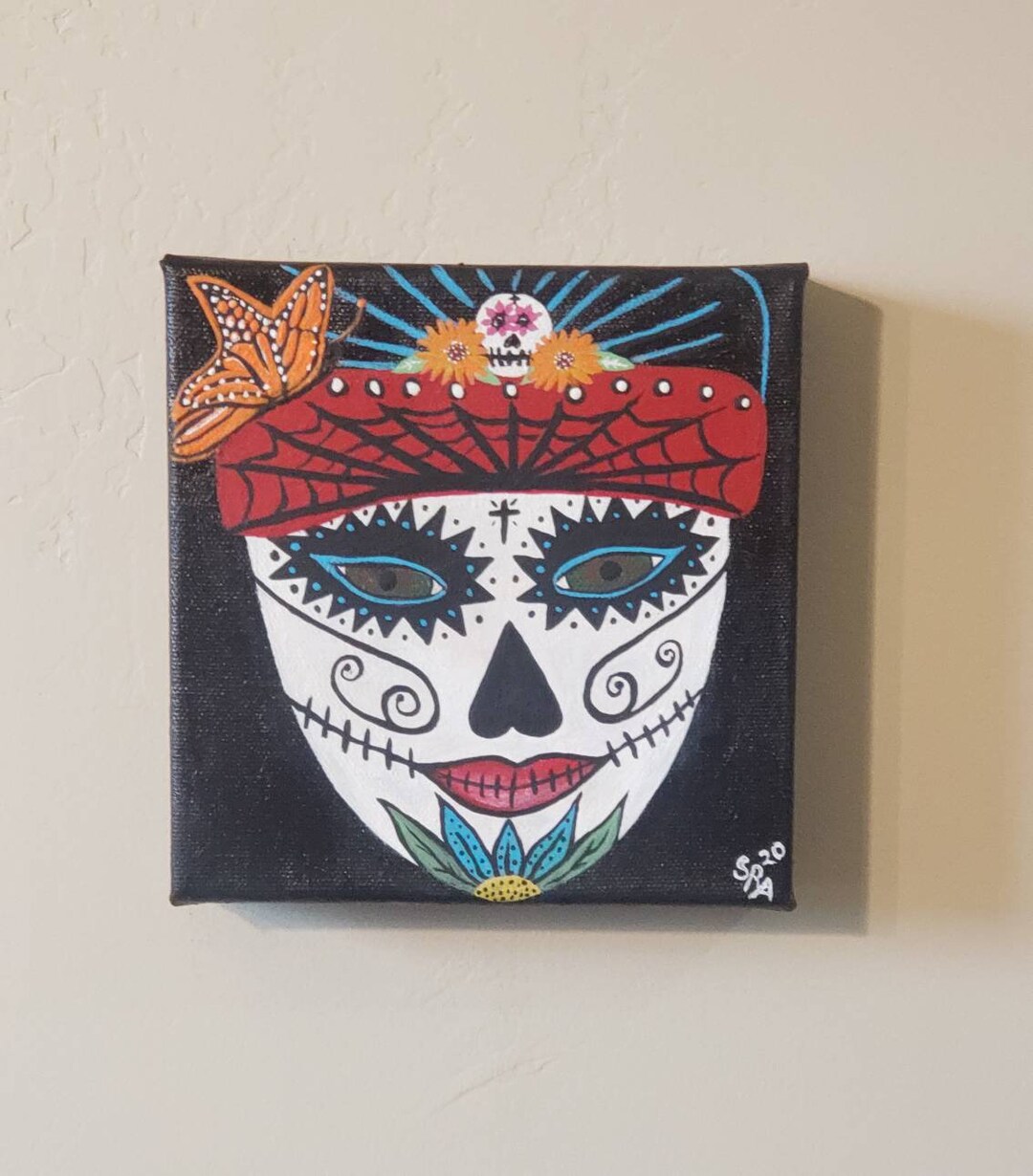 Dia De Los Muertos Original Chola Nicho Shrine Hand Painted Chola Day ...