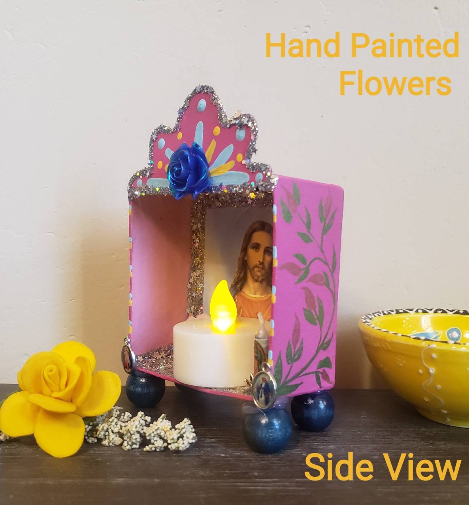 Jesus Nicho Shrine Dia De Los Muertos Retablo Prayer Healing | Etsy