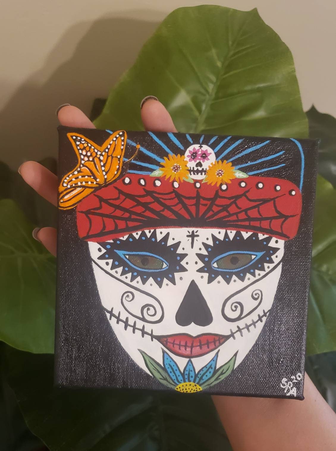 Dia De Los Muertos Original Chola Nicho Shrine Hand Painted Chola Day ...