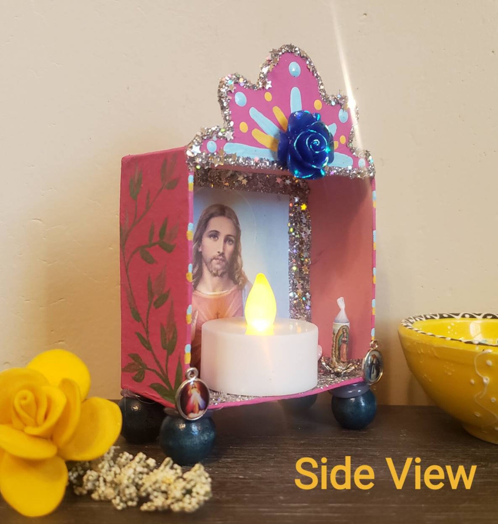 Jesus Nicho Shrine Dia De Los Muertos Retablo Prayer Healing | Etsy