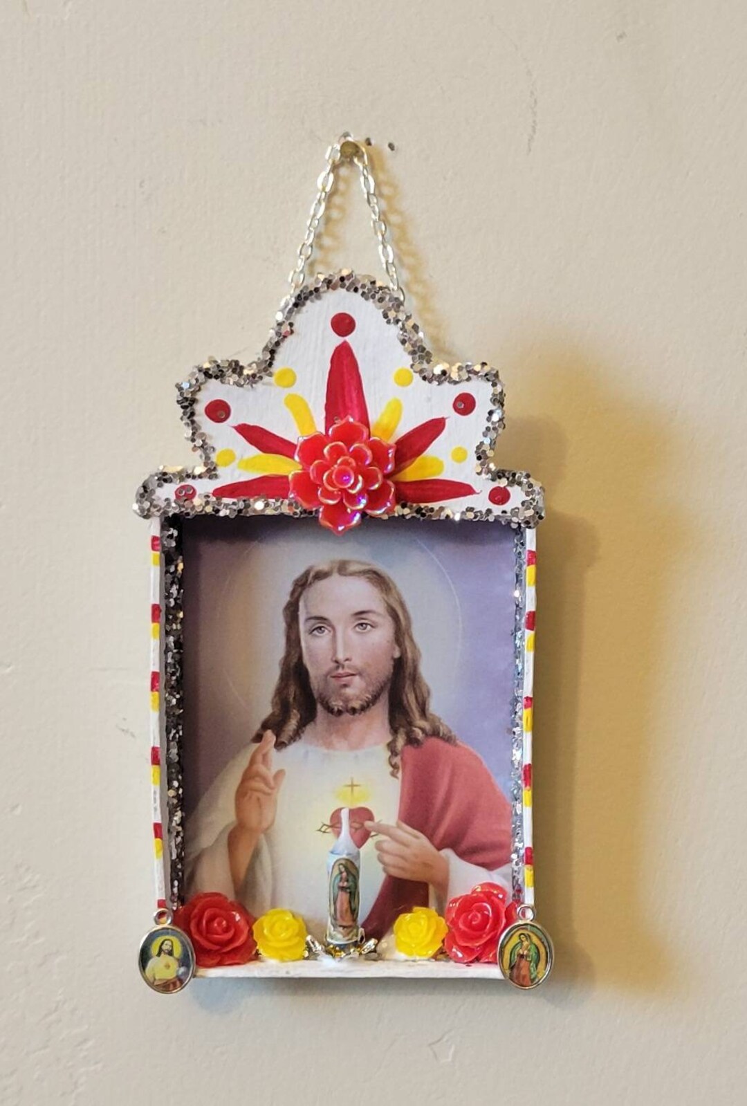 Jesus Nicho Shrine Dia De Los Muertos Retablo Day of the Dead Nicho ...