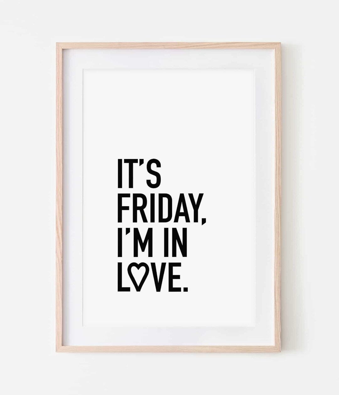 It's Friday I'm in Love | Music Print | Lyric Print | Quote | Wedding ...