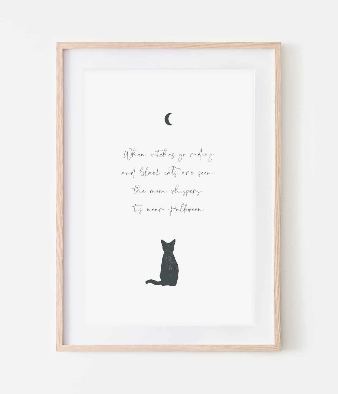 When Witches Go Riding Print Halloween Print Witches Cat - Etsy UK