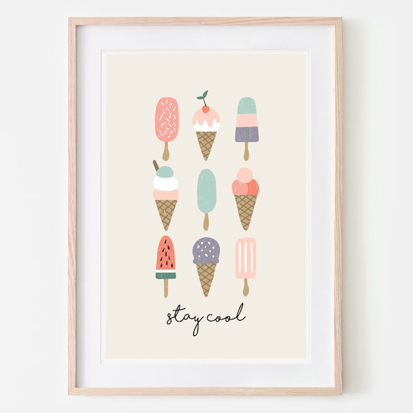 Ice Cream Print - Etsy