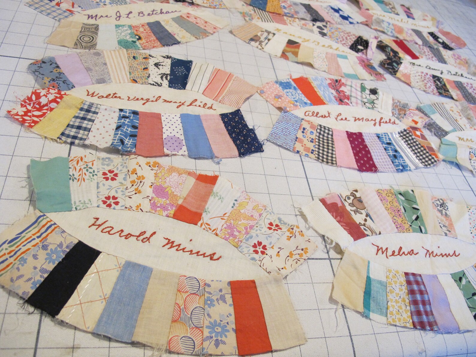 Wedding Ring Patchwork with Album Signatures Double Wedding | Etsy