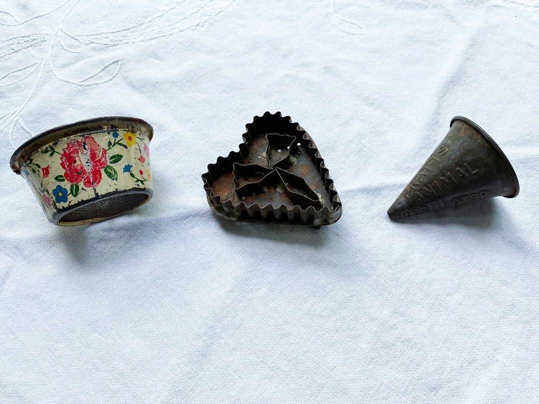 Primitive Tin Collection Trio of Vintage Kitchen Artifacts - Etsy