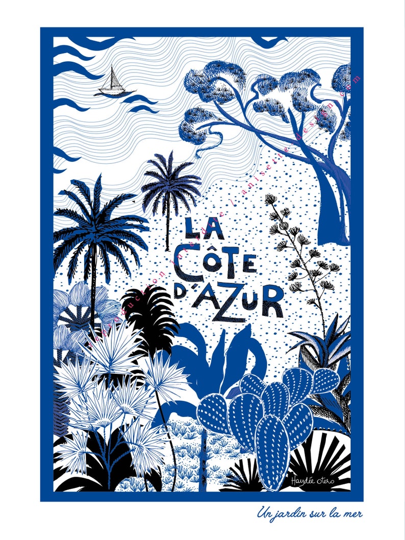 French Riviera - Blue Series - Etsy UK