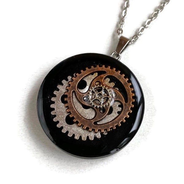 Gear Pendant - Etsy