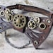 Steampunk Brown Leather Bow Tie, Gear Clockwork Bow Tie, Adjustable ...