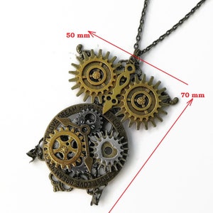Steampunk Owl Necklace: Vintage Gear Pendant, Clockwork Jewelry - Etsy