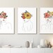 Bedroom Wall Decor, Modern Minimalist Female One Line Drawing Print ...