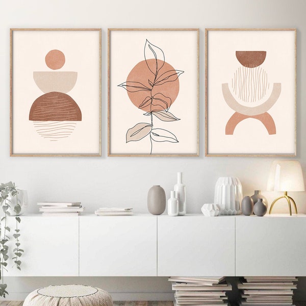 Boho Art Set Of 3 Etsy